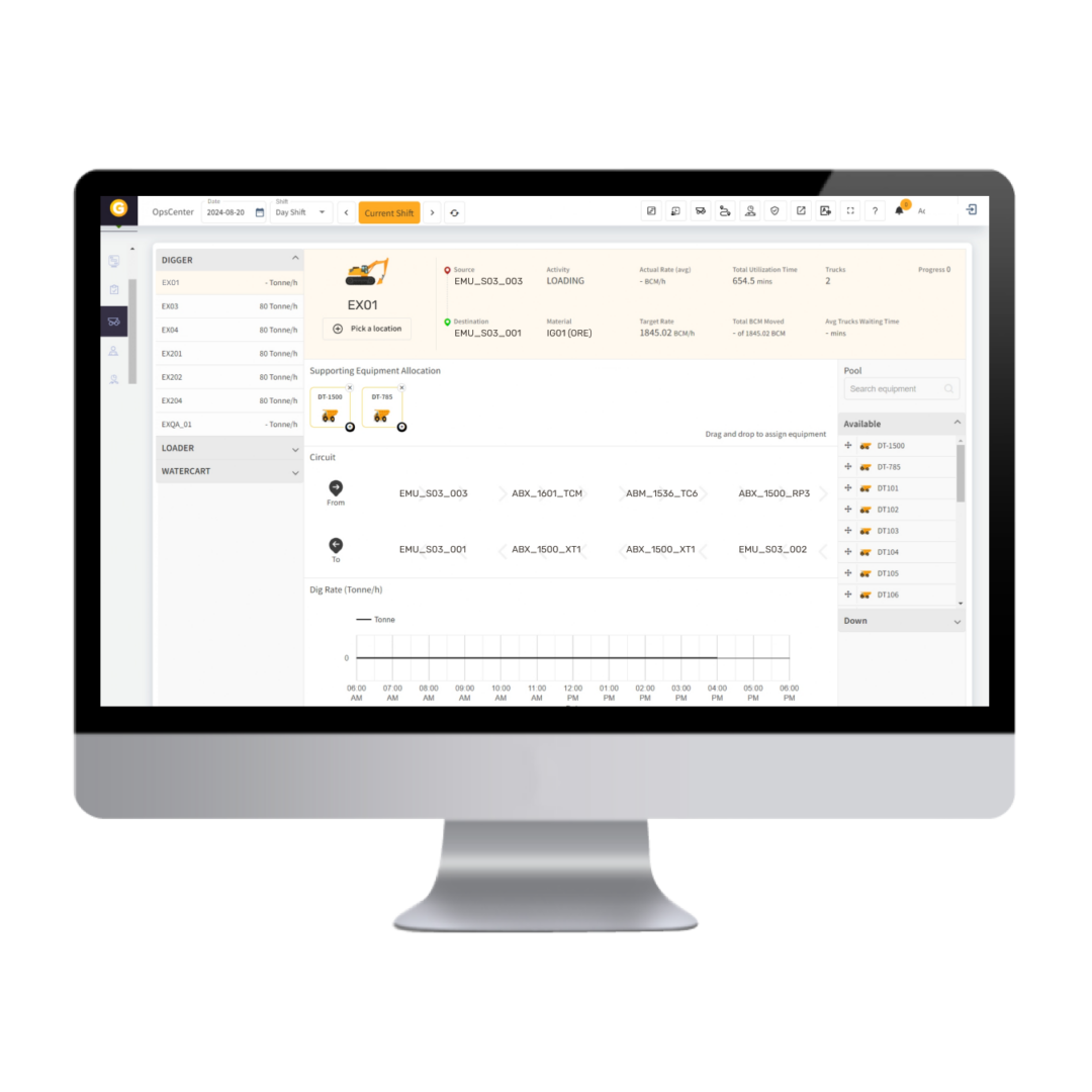 Open Pit Fleet Management System - Groundhog Apps