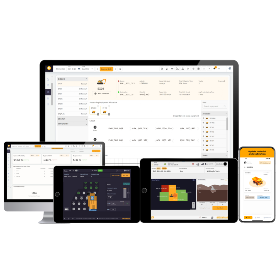 Open Pit FMS For Mine Contractors - Groundhog Apps