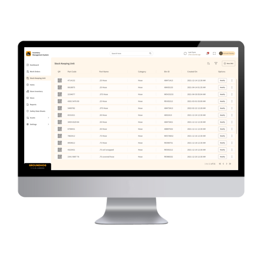 Inventory Management System Groundhog Apps